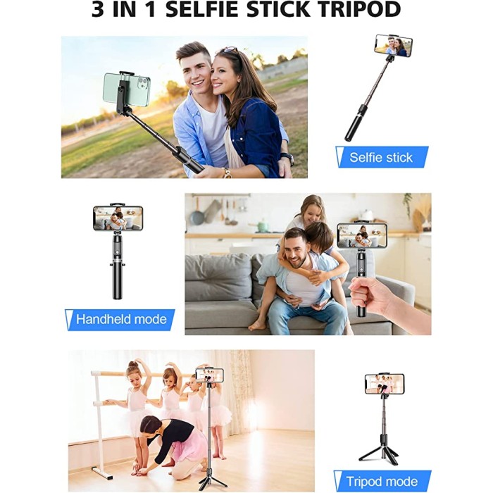 Selfie Stick Wocbuy Bluetooth Selfie Stick Tripod Extendable 3 In 1